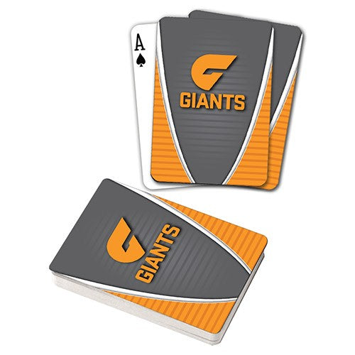 AFL Great Western Sydney (GWS) Giants Playing Cards - Full Deck of ...