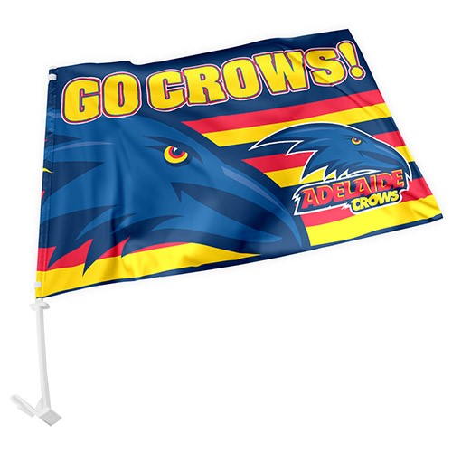 AFL Adelaide Crows - Car Flag - 49cm x 30cm Gift Present Fathers Day ...