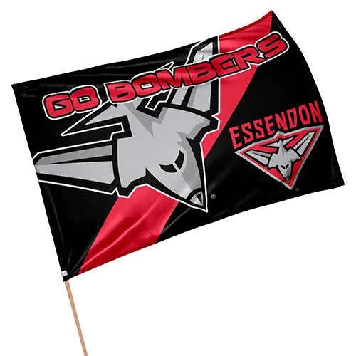 AFL Essendon Bombers - Game Day Flag - 90cm x 60cm Gift Present Fathers ...