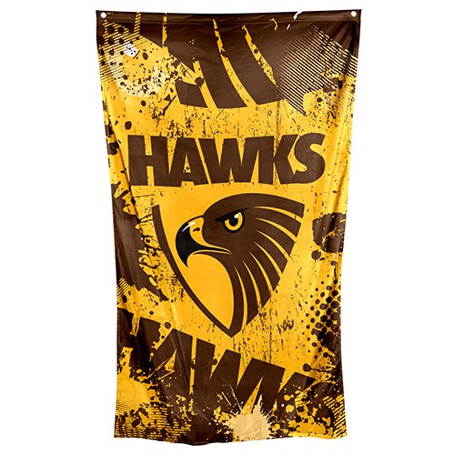 AFL Hawthorn Hawks Cape/Wall Flag - 90cm x 150cm Gift Present Fathers ...