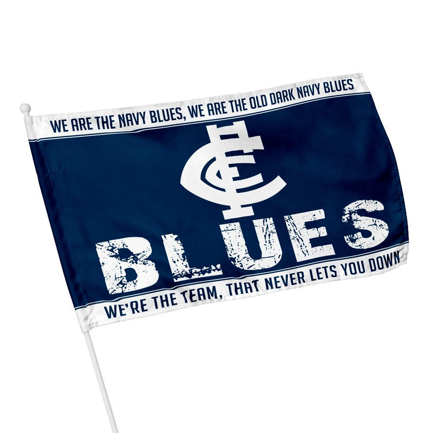 AFL Carlton Blues - Kids Flag - 48cm x 30cm Gift Present Fathers Day ...