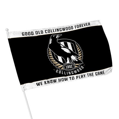 AFL Collingwood Magpies - Kids Flag - 48cm x 30cm Gift Present Fathers ...