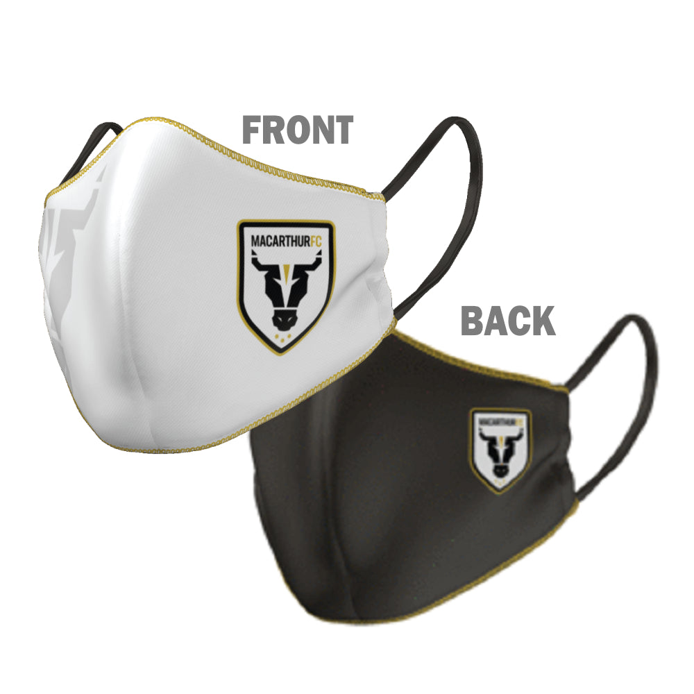 A-League Macarthur Bulls Face Mask Reversible Washable. 1 Size - Adult ...