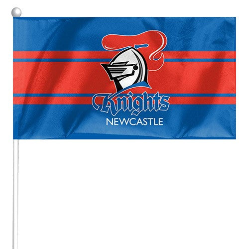 NRL Newcastle Knights - Set of 2 Mini Flags - 24.5cm x 12.4cm Gift ...