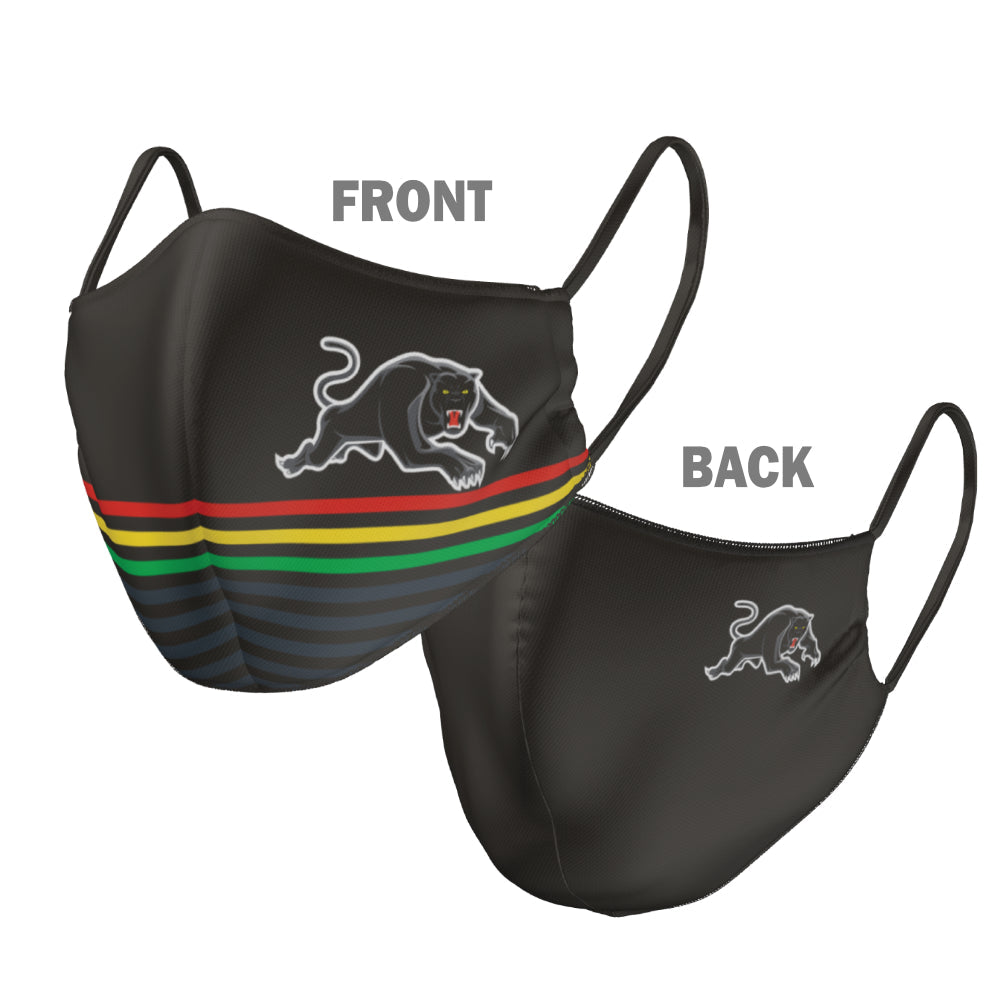 NRL Penrith Panthers Face Mask - 2 Sizes: Adult or Kids: Reversible ...